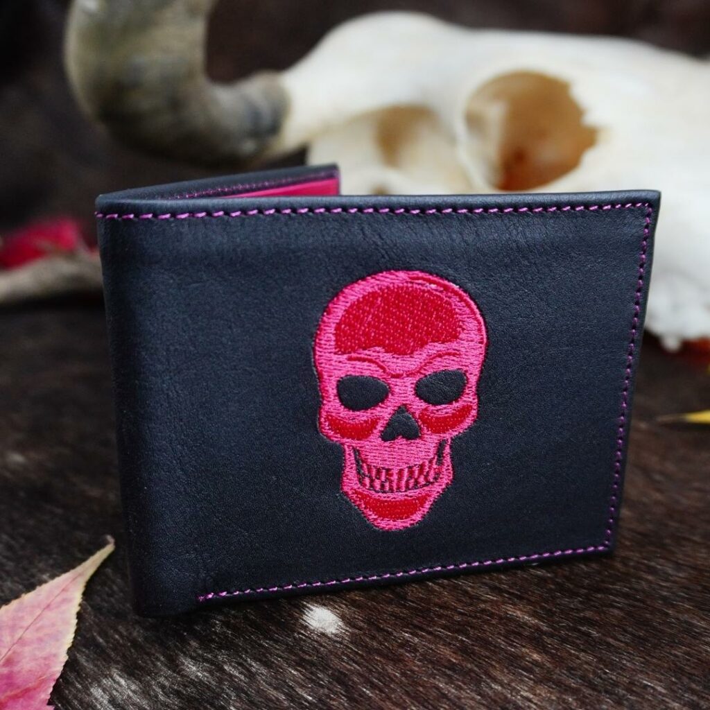 Tarjetero vertical rosa para hombre - Cuitlapilli